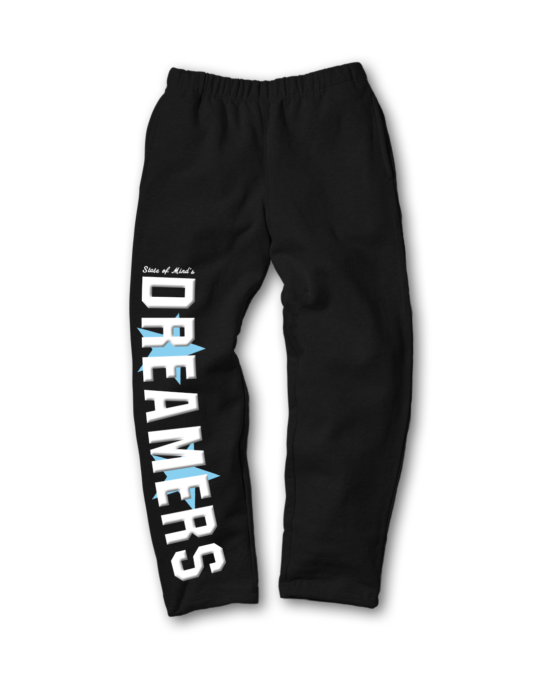Oversized Black Sweatpants (Dreamer's Collection) – State of Mind Clo.